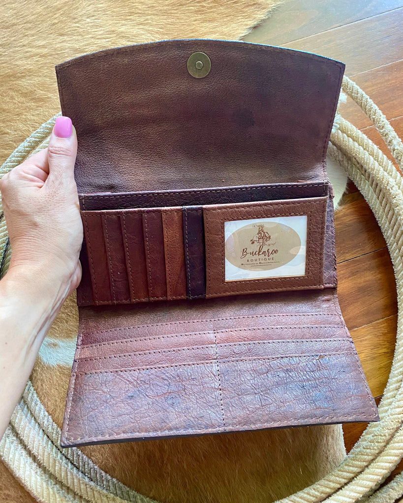 Tooled Leather Cross Body / Wallet / Clutch – Buckaroo Boutique